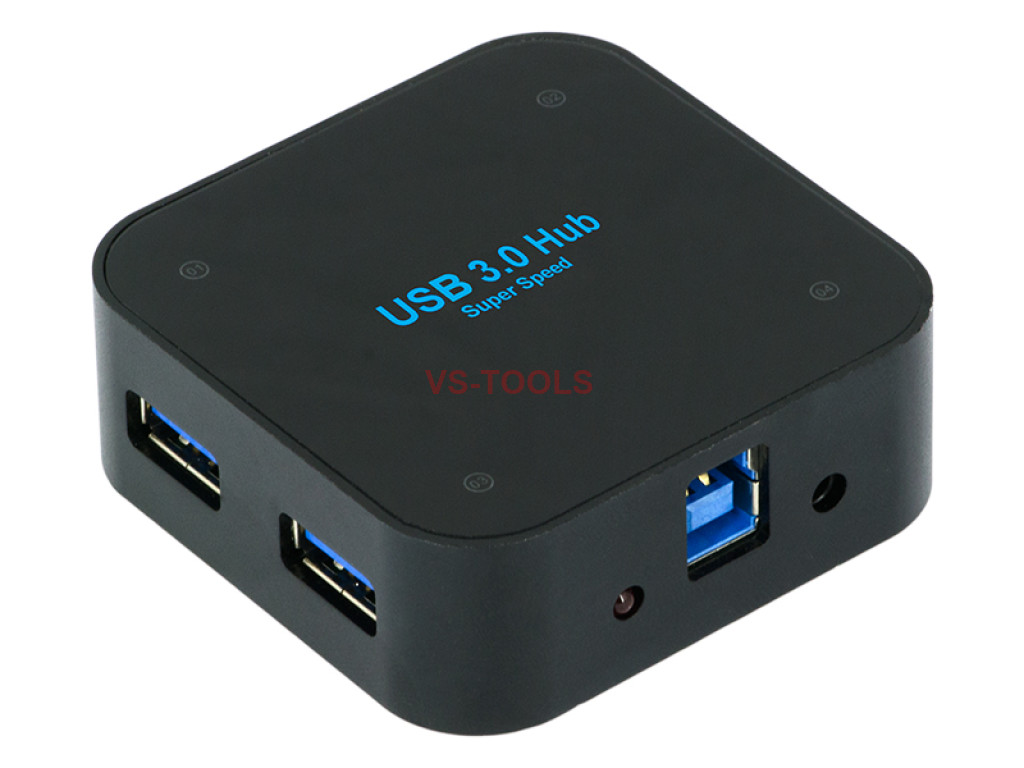 Super Speed 5Gbps USB 3.0 4 Ports Hub Individual Port Indicator ...